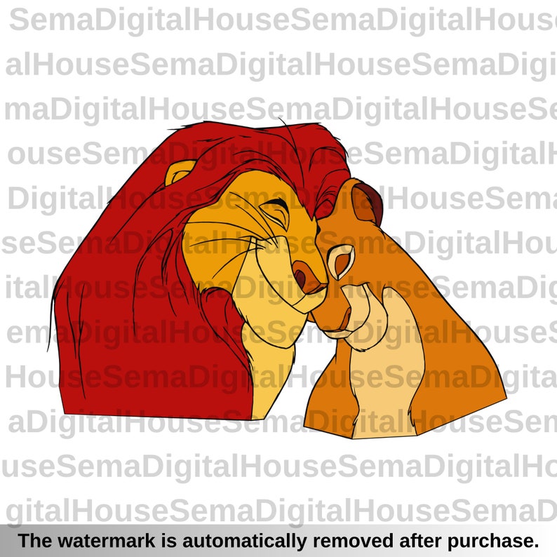 El Rey León PNG, El Rey León SVG, Impresiones digitales de películas de ...