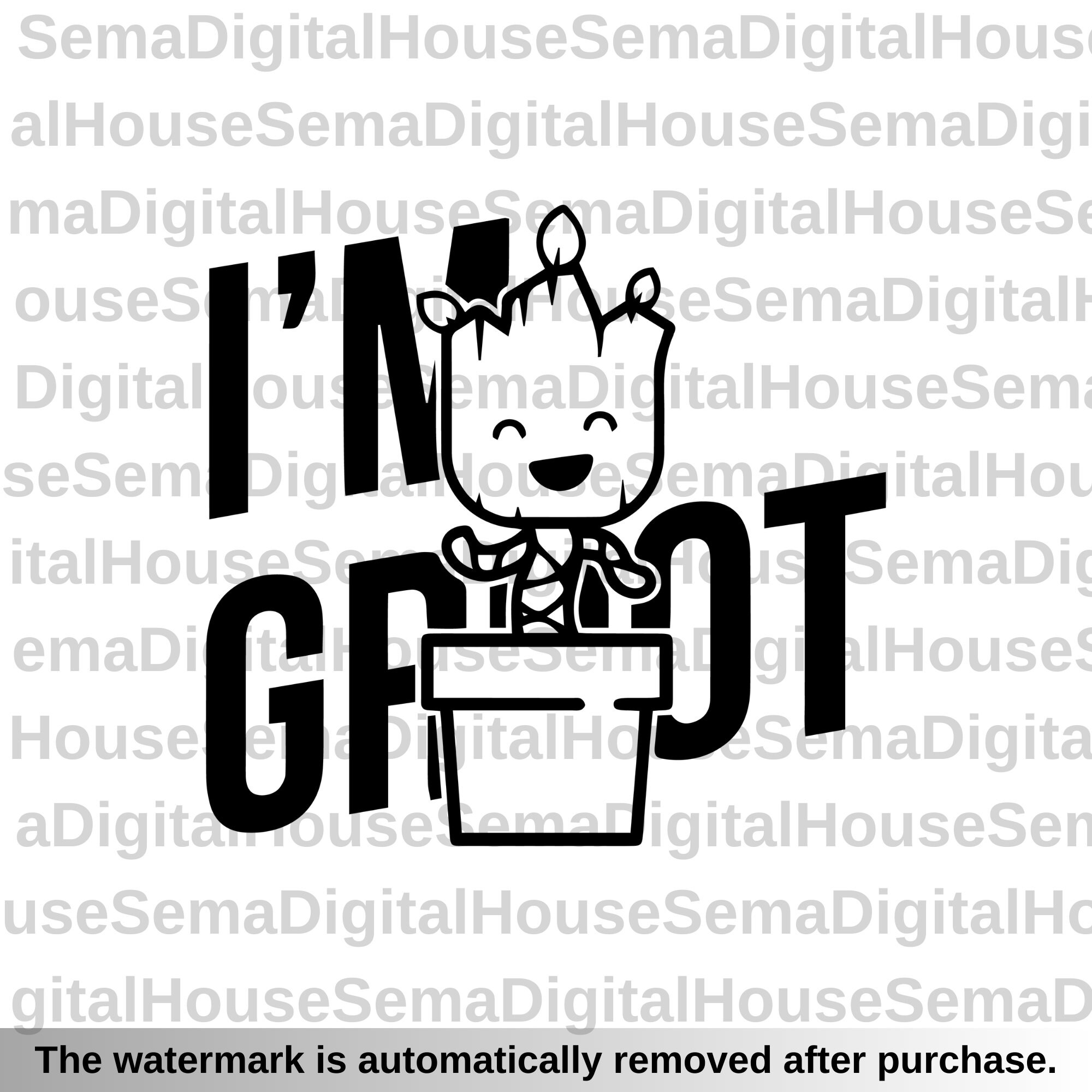 Groot SVG, Groot PNG, Baby Groot Png, I Am Groot Svg, Groot Clipart ...