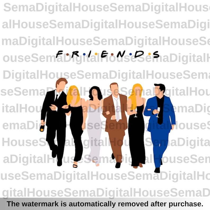 Friends Png Friends Svg, Layered Files, Cricut Svg Files, Svg Bundle ...