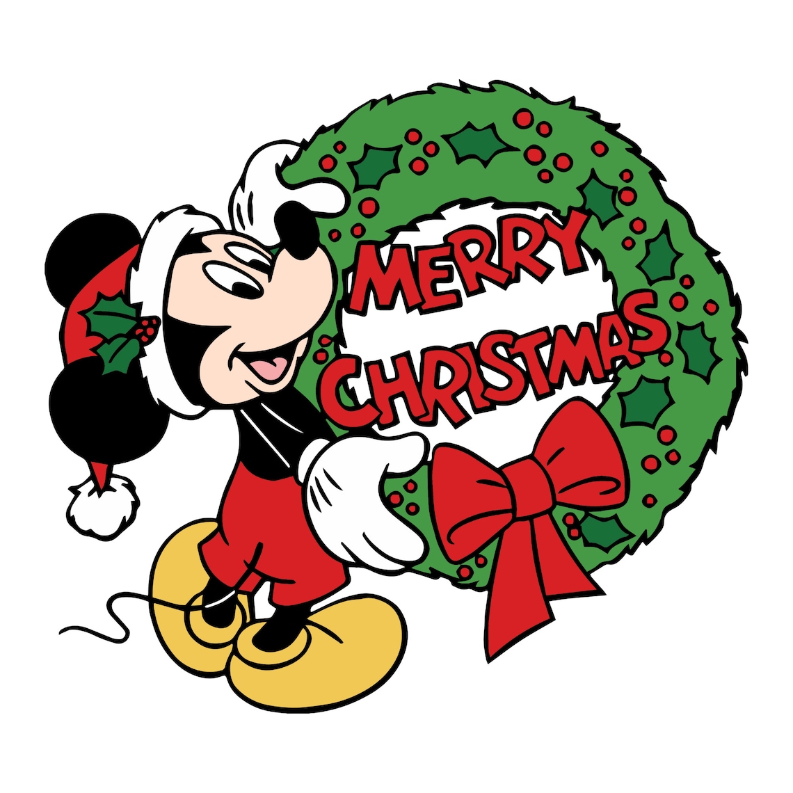 Mickey Mouse Png Christmas Png Mickey Stickers Digital - Etsy