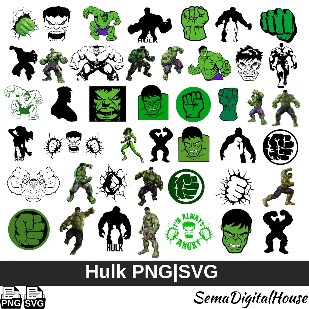 Hulk PNG, Hulk SVG, Superhero PNG, Avengers Png, Svg, Digital Design ...