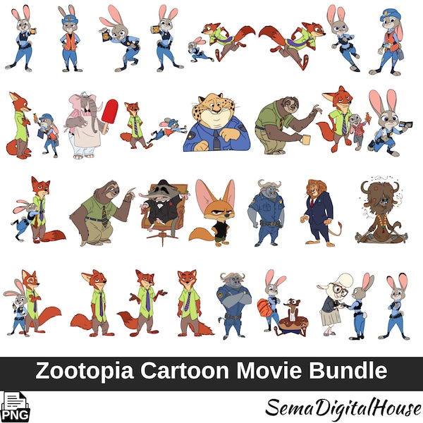 Zootopia Stickers - Etsy
