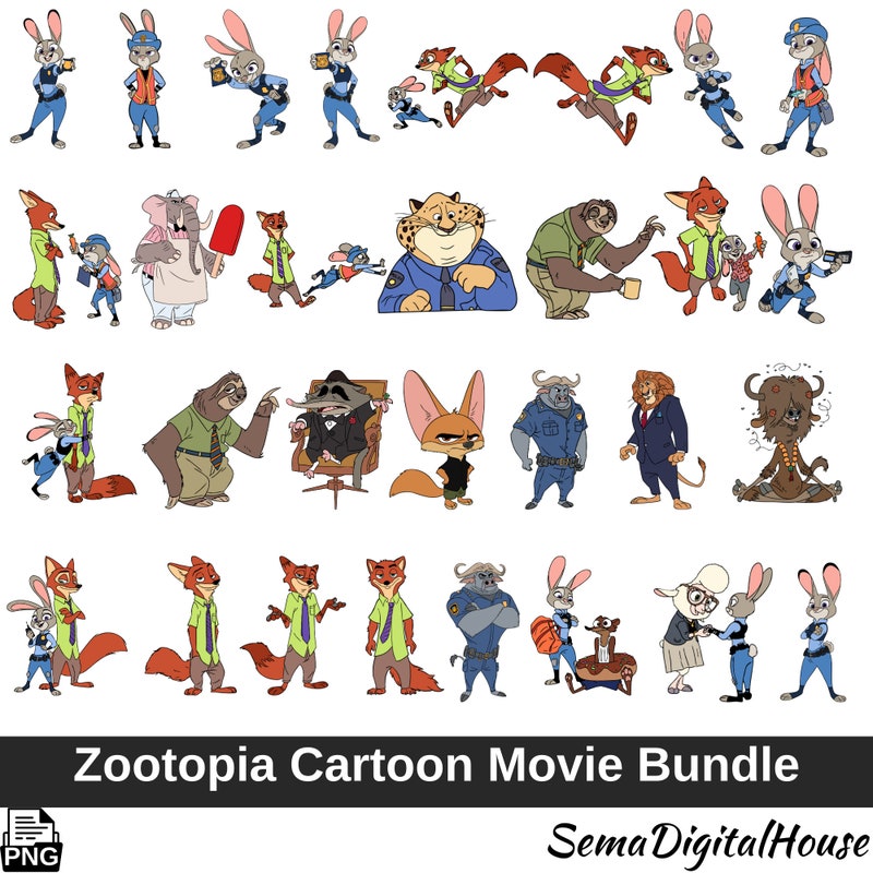 Zootopia Stickers - Etsy