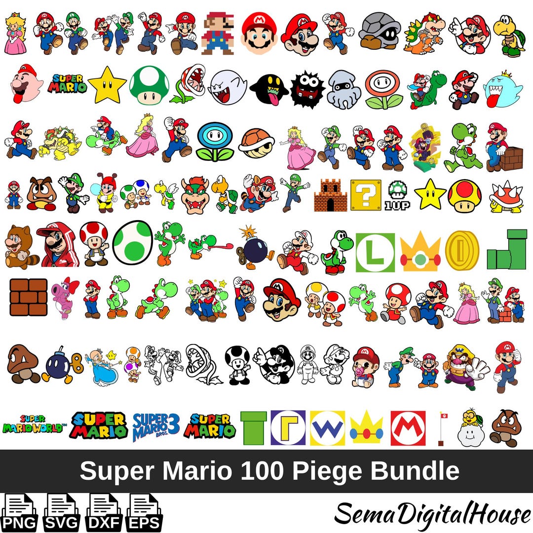 Super Mario PNG, Super Mario SVG, Super Mario Clipart, Super Mario Font ...