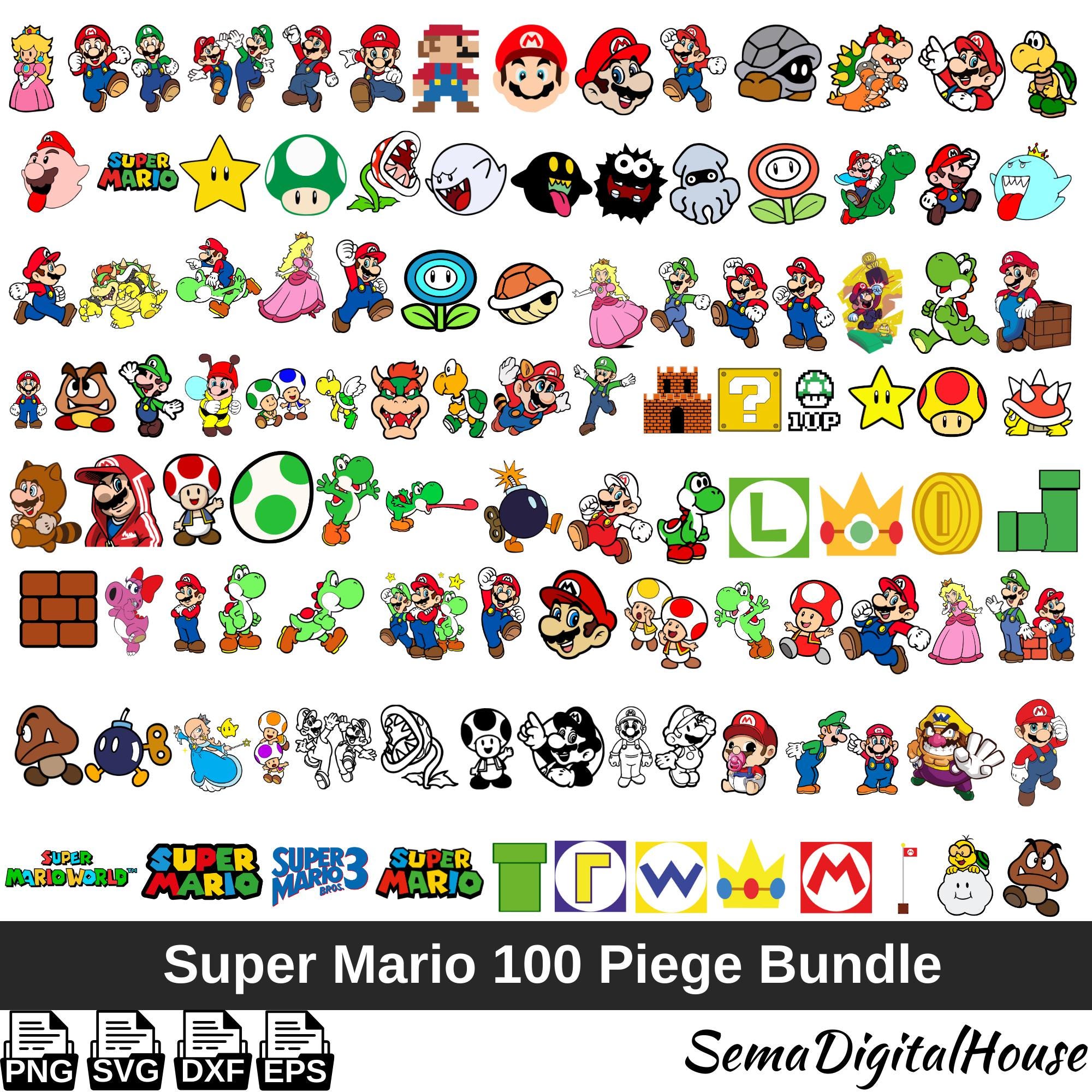 Super Mario PNG, Super Mario SVG, Super Mario Clipart, Super Mario Font ...