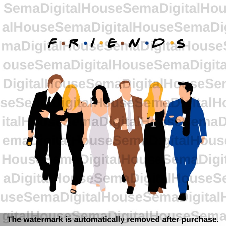 Friends PNG, Friends TV Show Png, Joey, Rachel, Ross, Monica, Phoebe ...