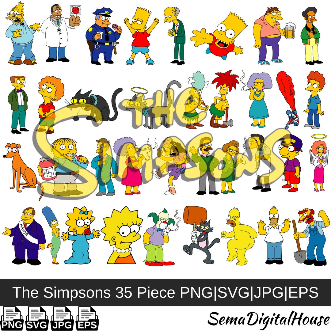 The Simpsons PNG, the Simpsons SVG, Simpsons Cartoon Movie, Simpsons ...