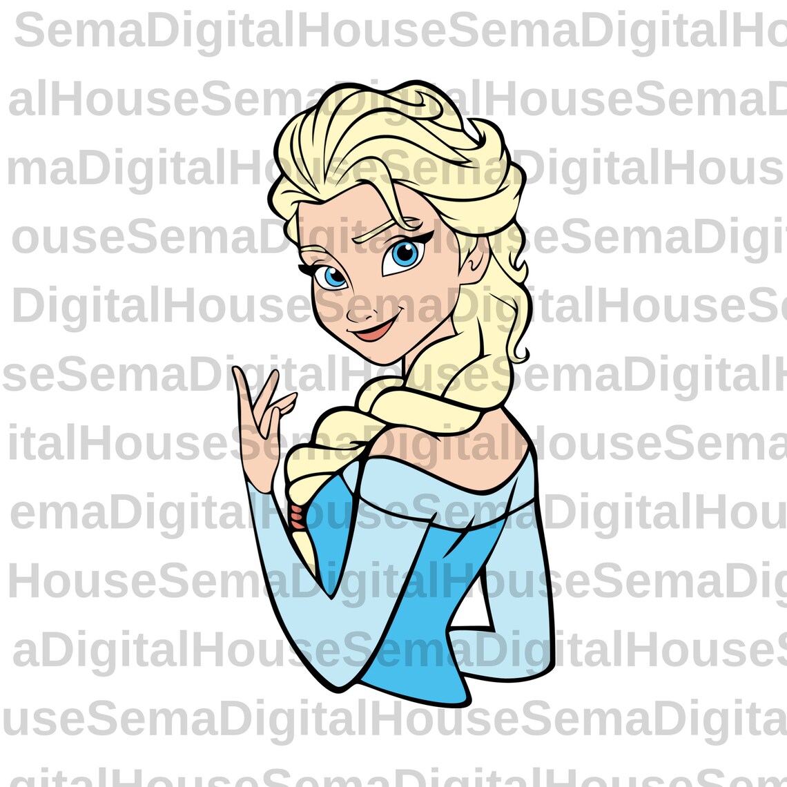 Princess Png, Princess Watercolor, Ariel Layered, Instant Download ...