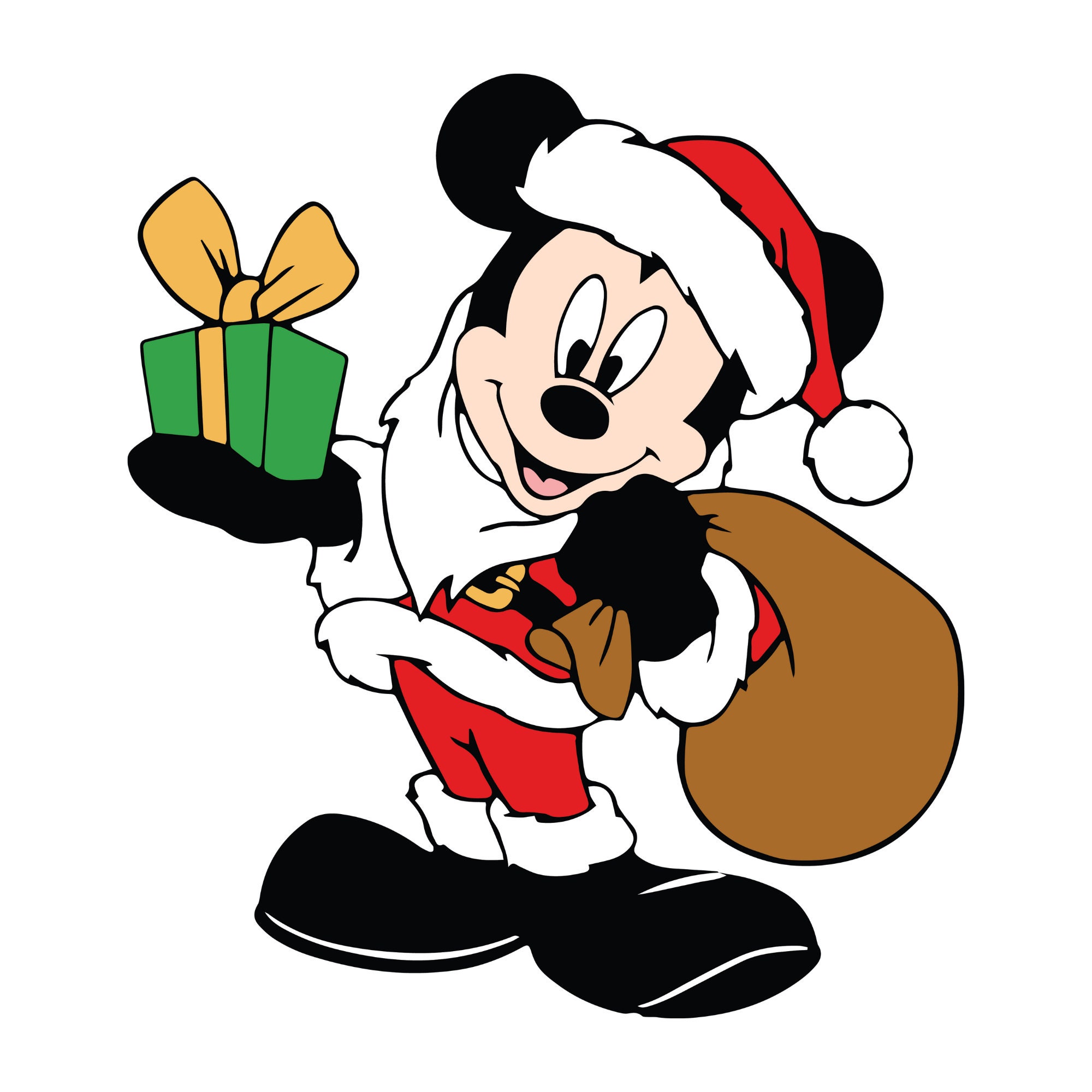 Mickey Mouse Png Christmas Png Mickey Stickers Digital - Etsy