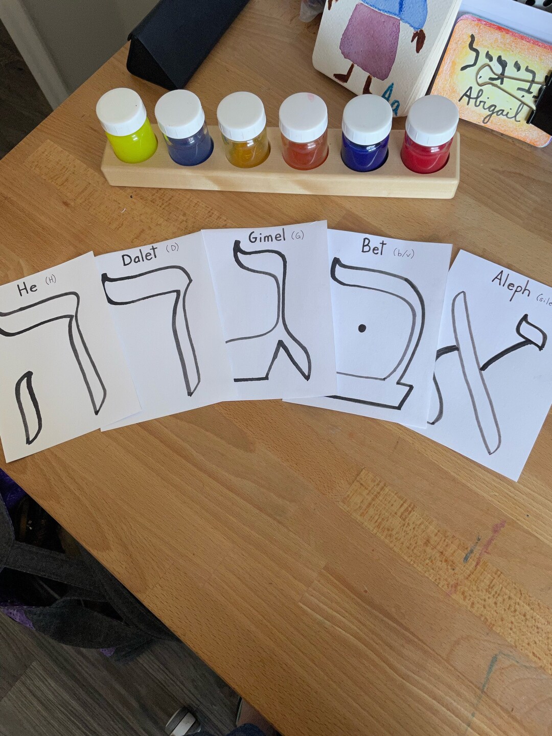 Hebrew Alphabet Cards. - Etsy