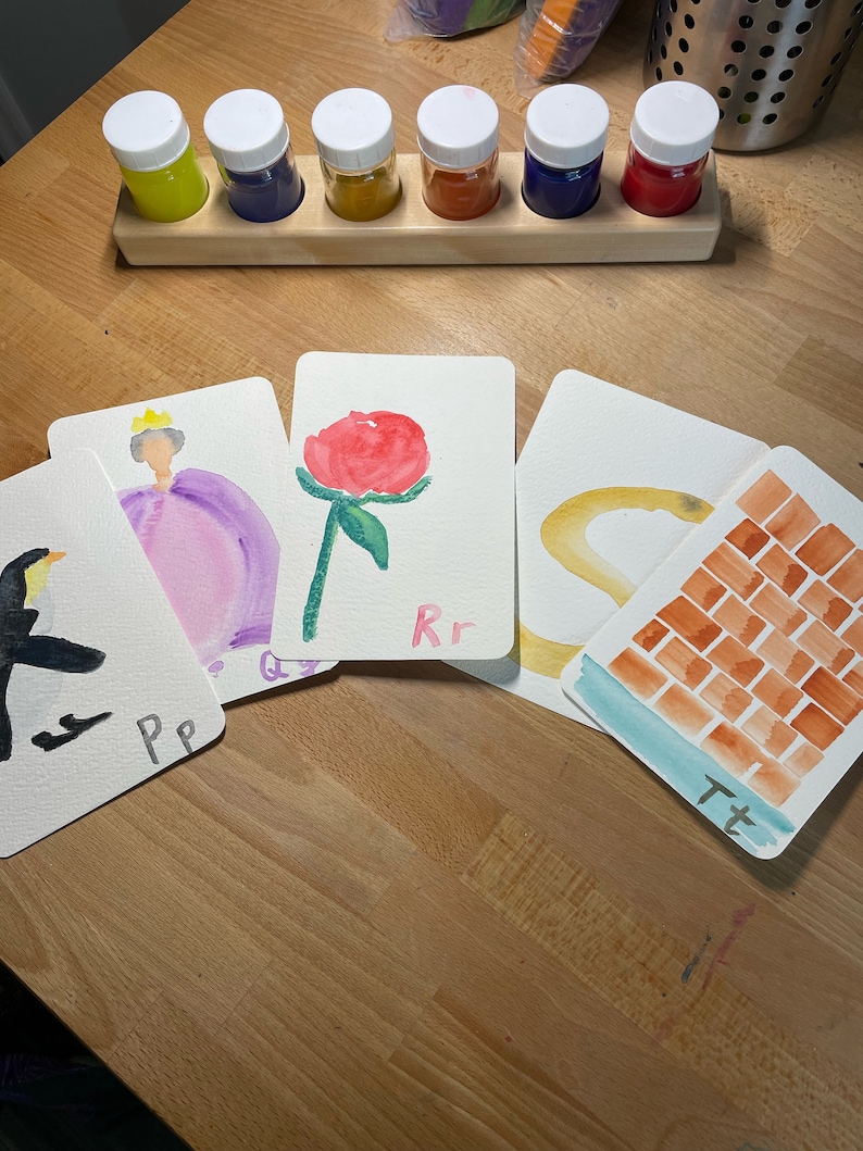 Waldorf School Alphabet Letter Cards - Etsy