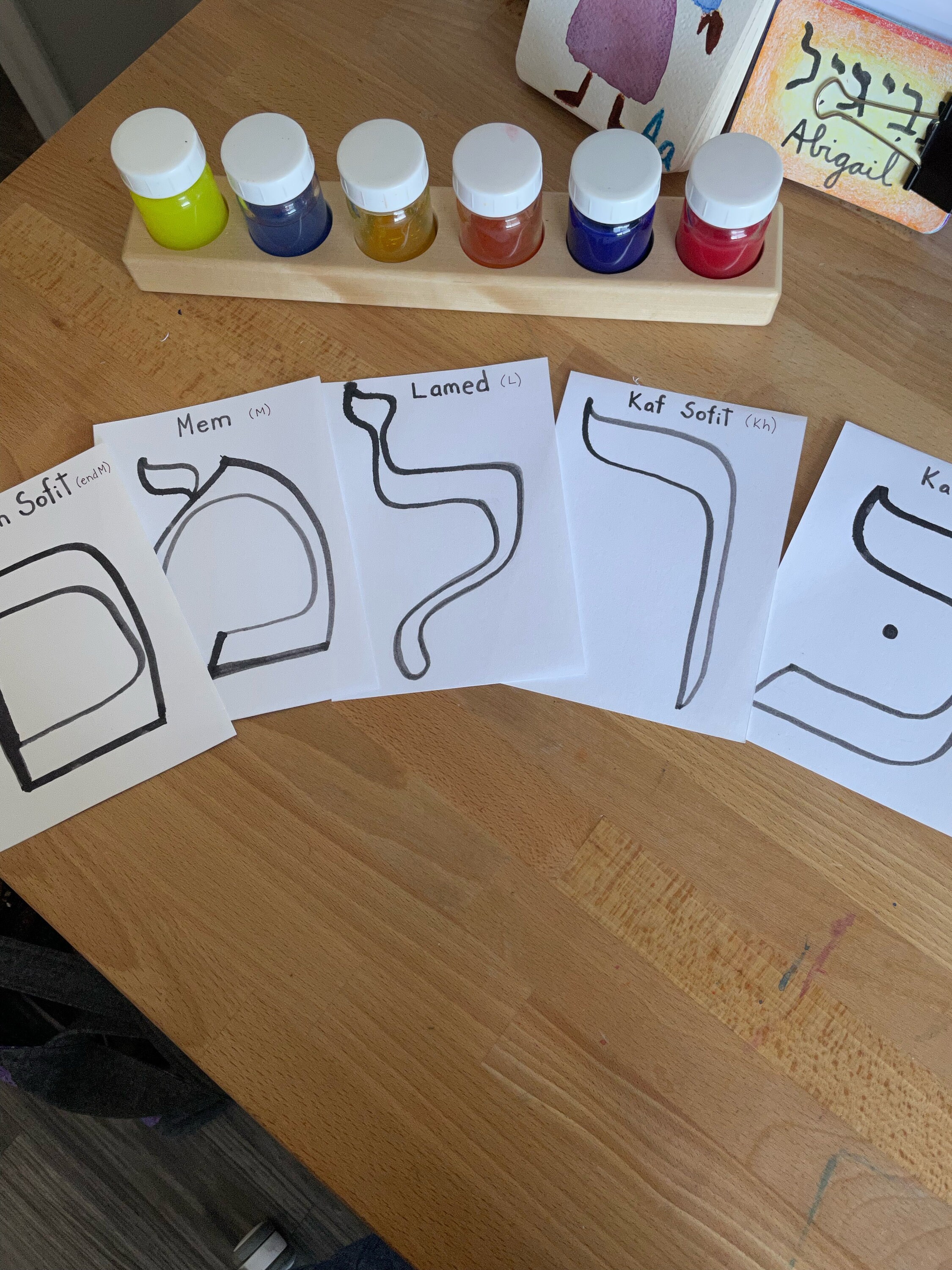 Hebrew Alphabet Cards. - Etsy