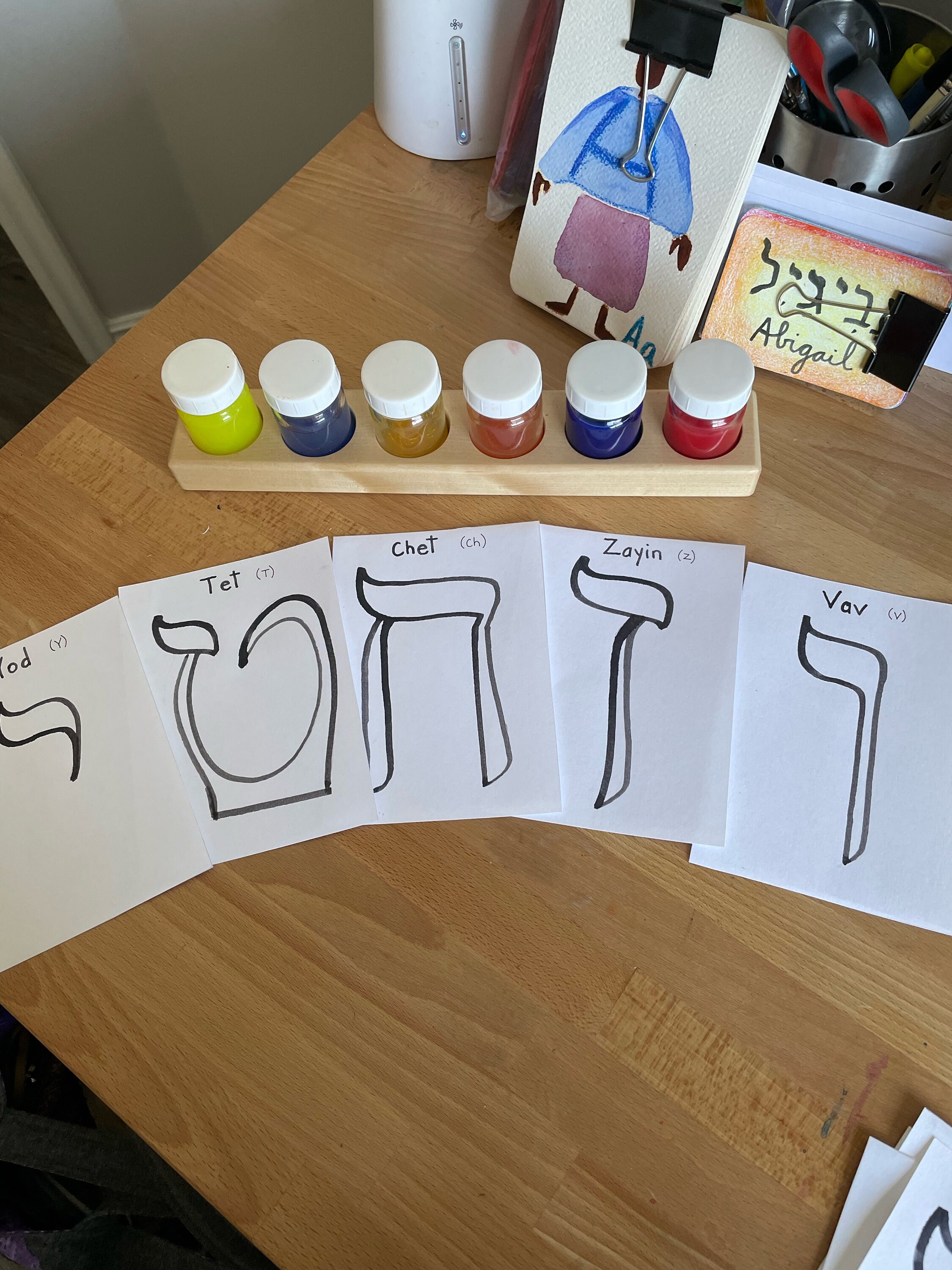 Hebrew Alphabet Cards. - Etsy