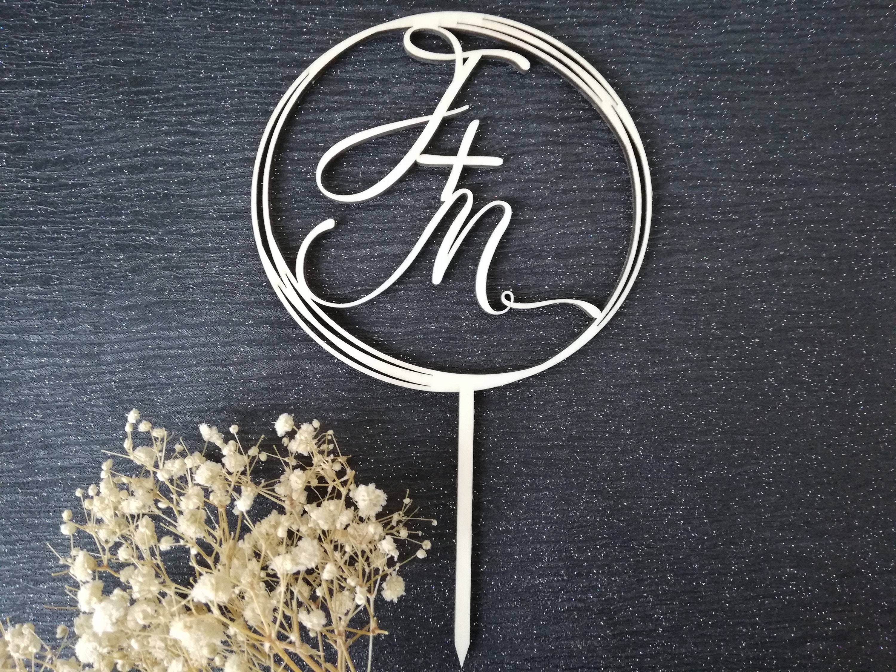 Topper de pastel para boda topper de boda personalizado - Etsy México