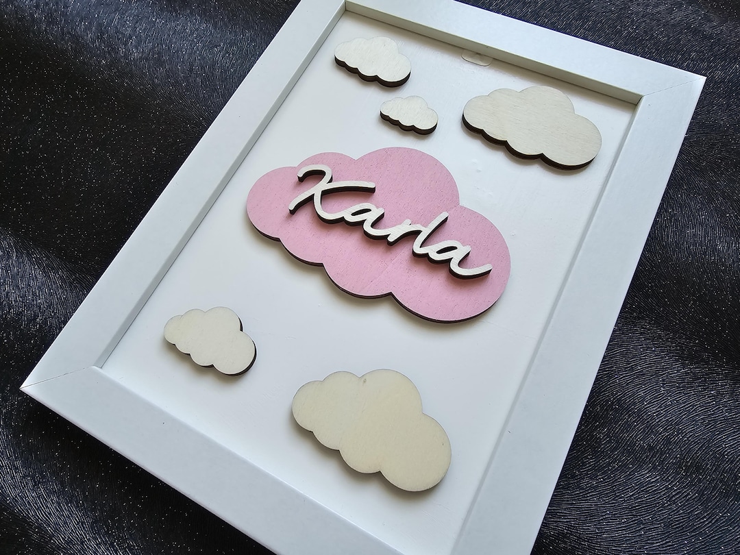 Cloud Picture Frame Personalized Picture Frame Birthday Gift Children's ...