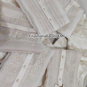 Men's Barong Tagalog| SUPER BIG SALE| Piña Organza | Jusilyn | Cocoon ...