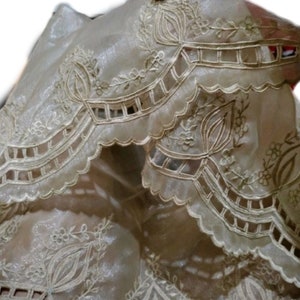 Cut-work Design Filipiniana Alampay |embroidered Alampay | Black, Beige ...