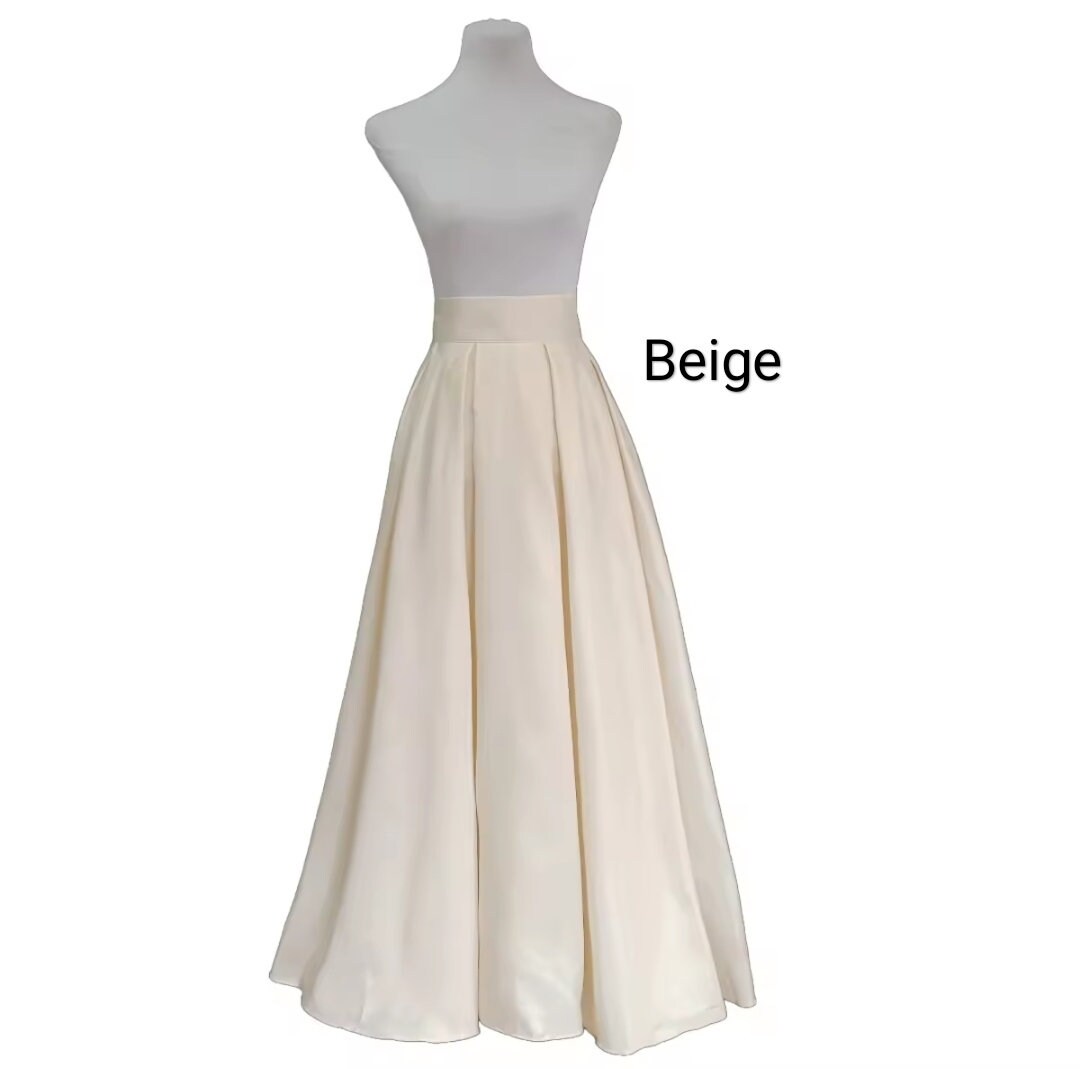 Modern FILIPINIANA Pleated Box Skirt | Satin Box Pleated Skirt | Heavy ...