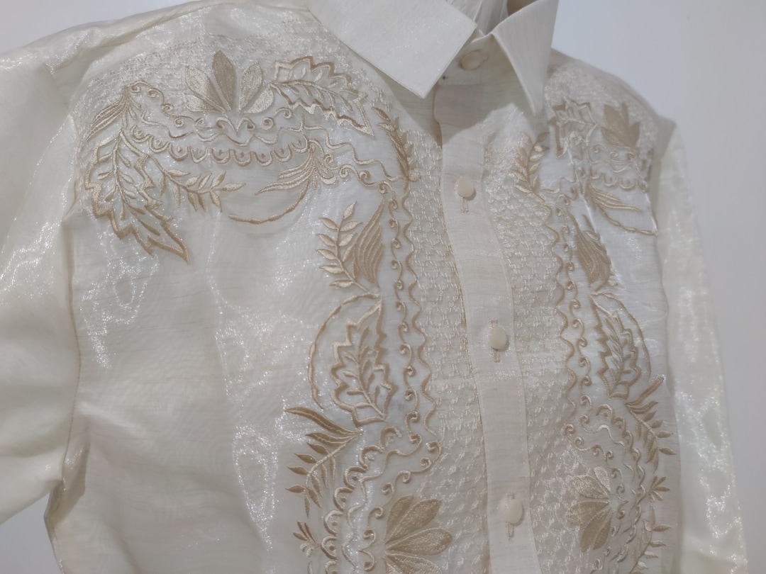 MEN'S BARONG Tagalog Size up to 8XL | Random Design Made in Embroidery ...
