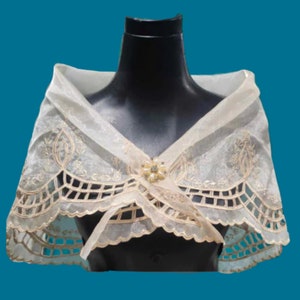 Cut-work Design Filipiniana Alampay |embroidered Alampay | Black, Beige ...