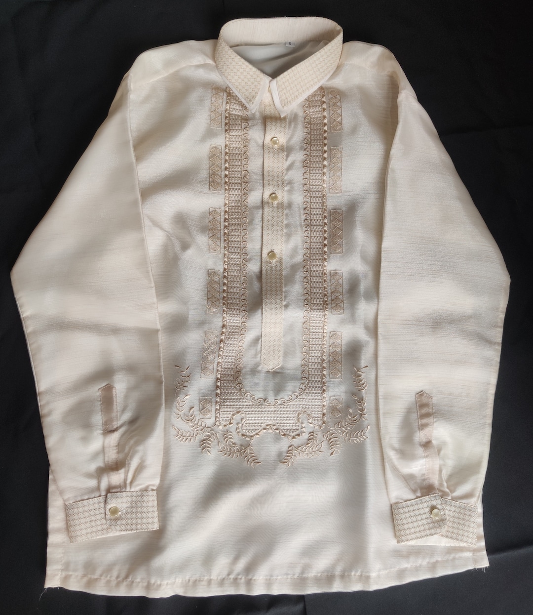 MODERN BARONG| With Lining, Embroidery in Collar & Cuff Made in Lumban ...