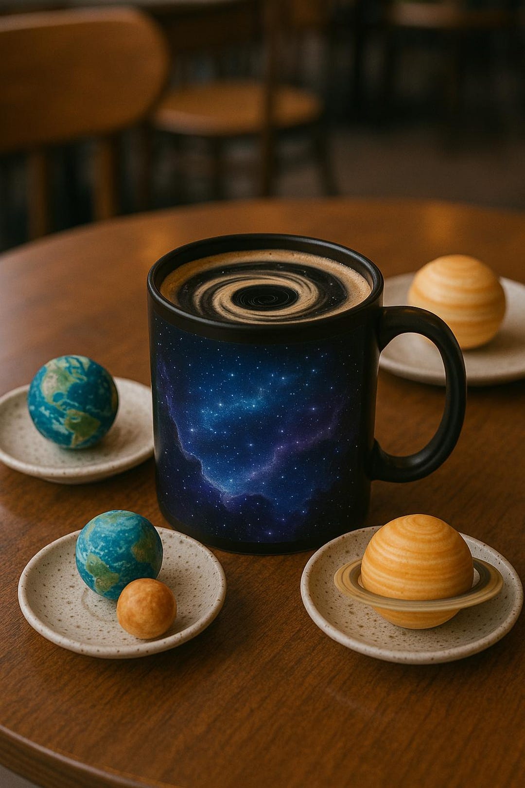 Celestial Nebula Mug | Black Ceramic Space Mug 11oz | Cosmic Coffee Cup ...