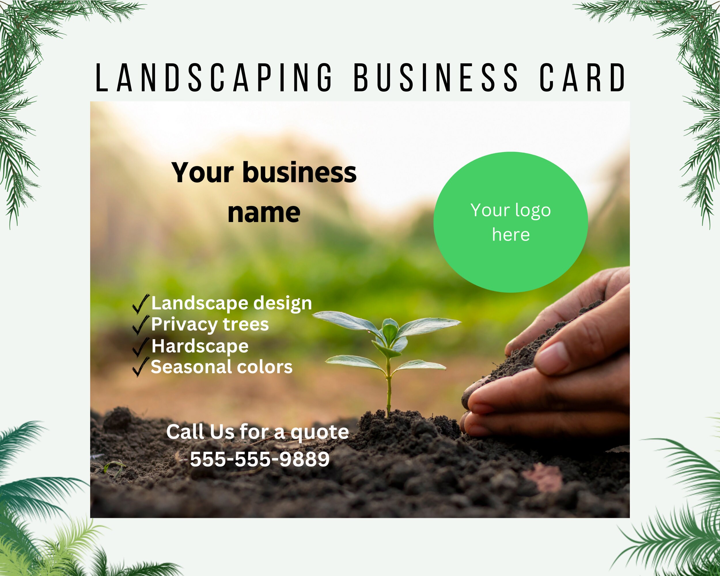 Landscaping Business Card Design
