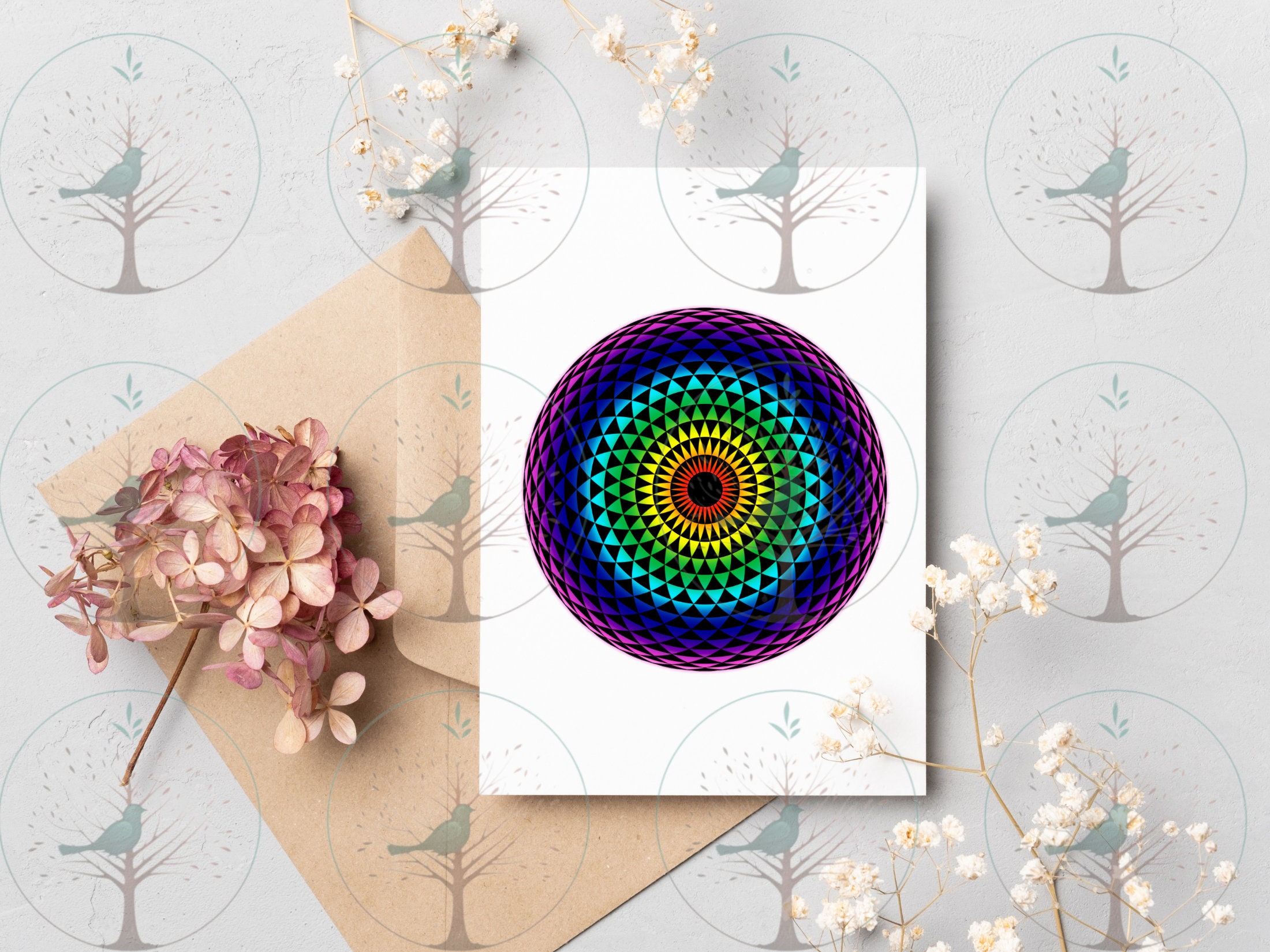 Neon Mandala Clipart Set, Vibrant Colorful, Chakra, Torus, Bohemian ...