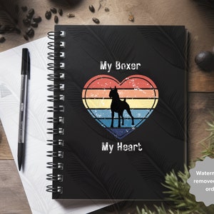 Boxer Dog Sunset Heart PNG, 'my Boxer My Heart' Design (digital ...