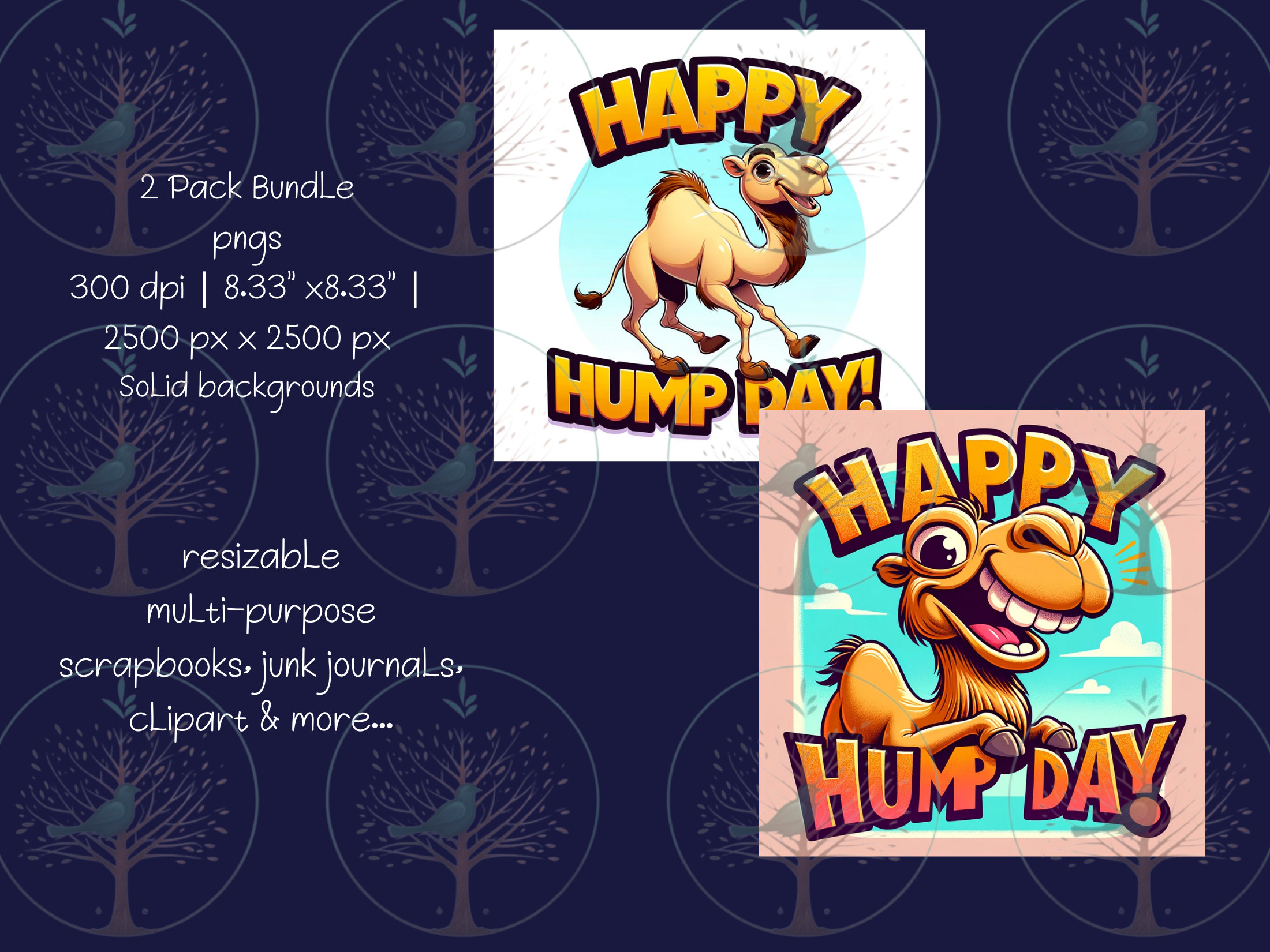 Happy Hump Day Meme Png, Clipart, Scrapbooking, Positive Vibes, Wall ...