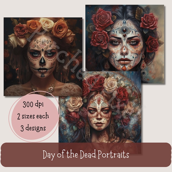 Day of the Dead Wall Art - Etsy