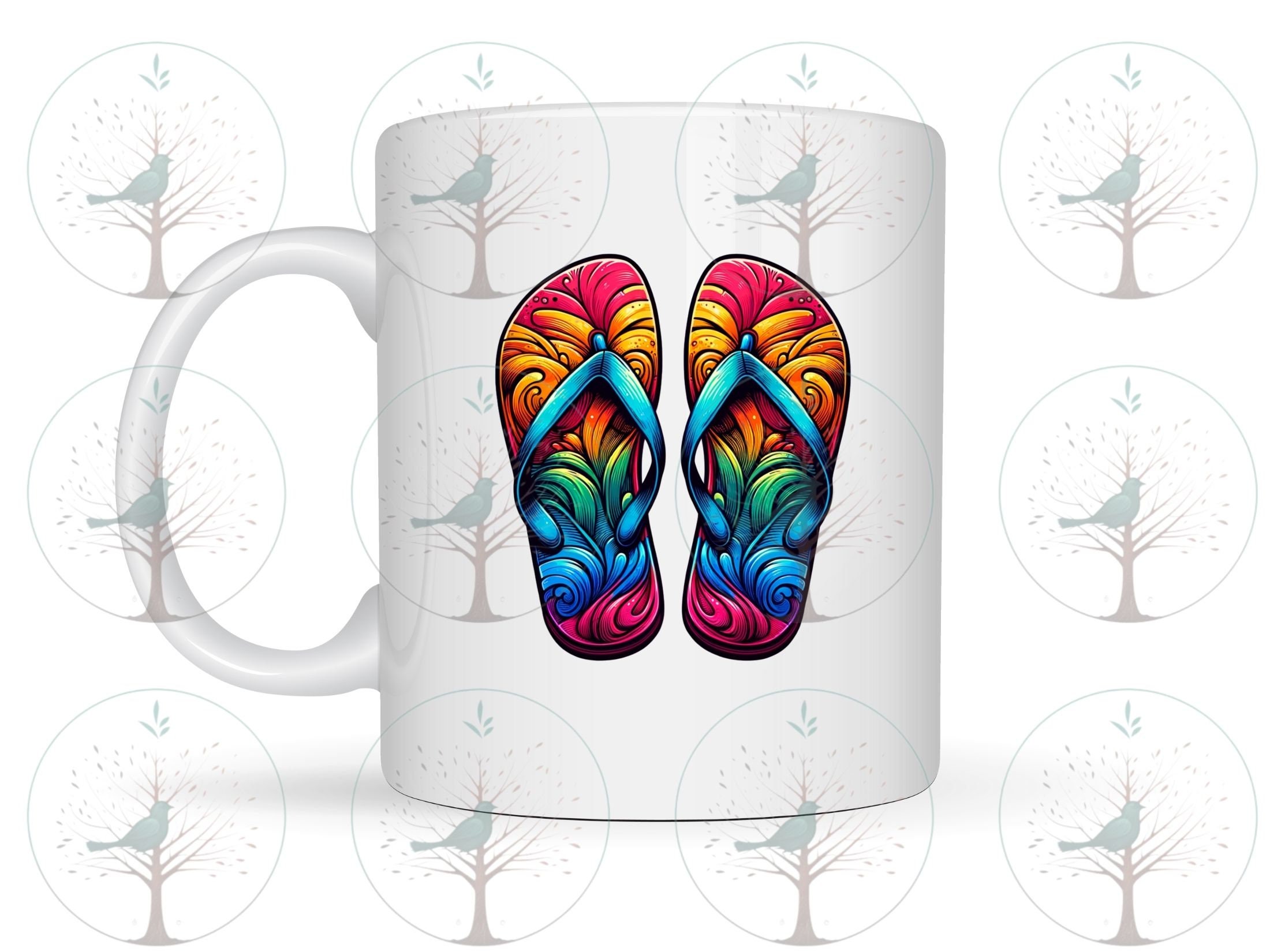 Rainbow Flip Flop Clipart, Summer Time, Vacation Vibes, Tropical Beach ...