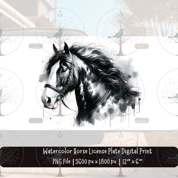 Black Horse License Plates - Etsy