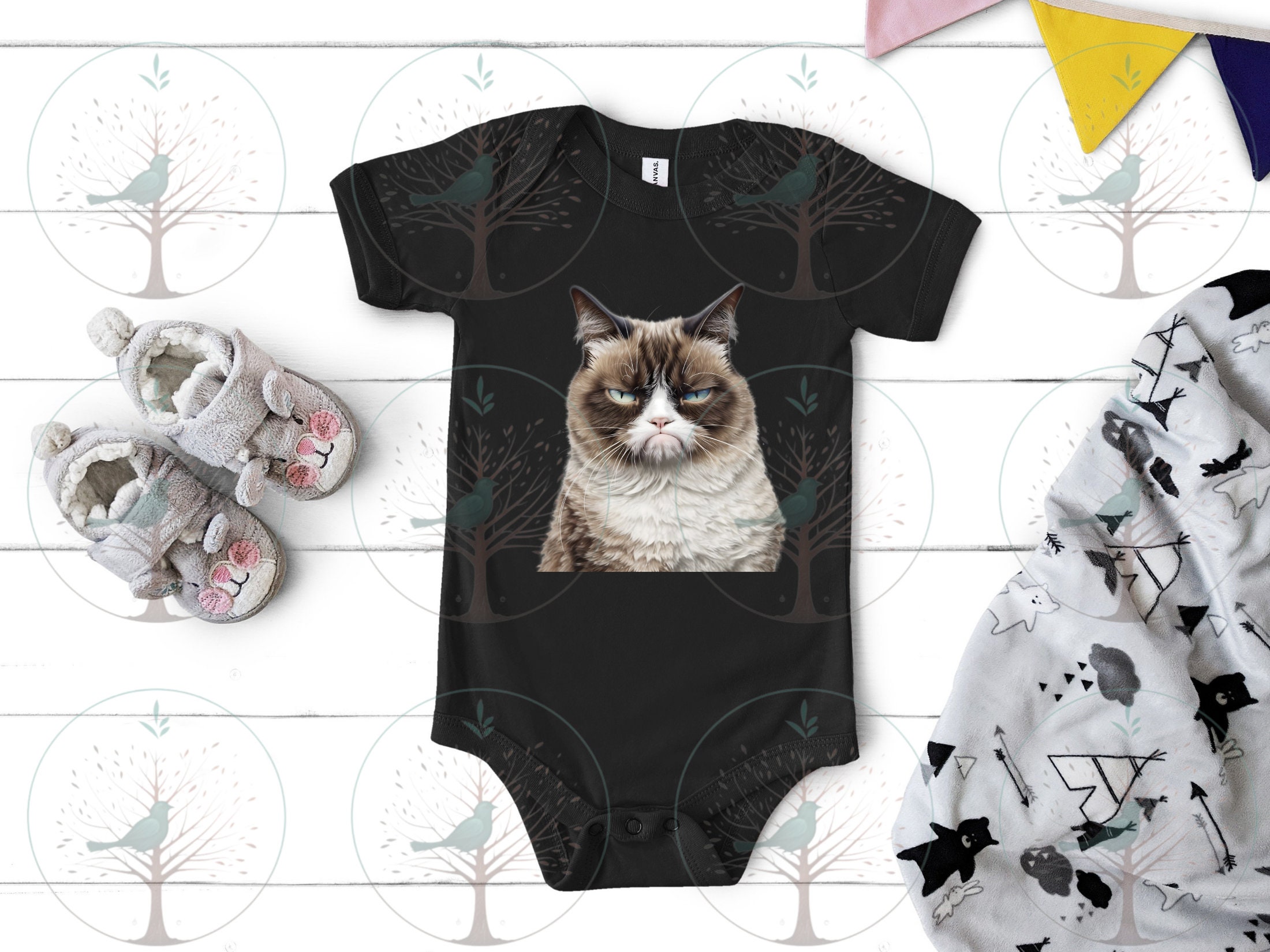 Silly Meme Cat Clipart, Grumpy, Cat Portrait, Funny Cat Mom, T-shirt ...