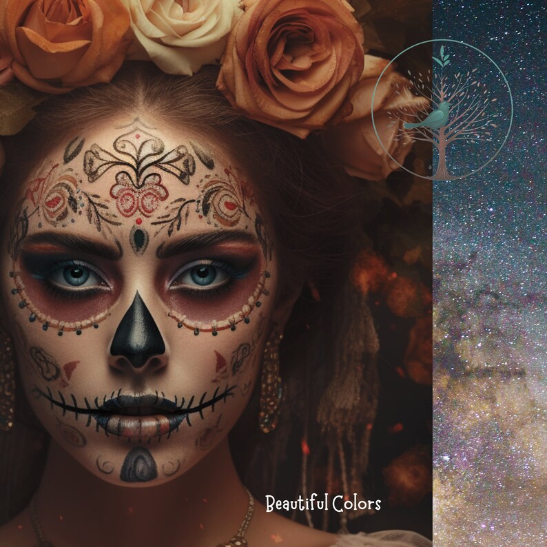 Day of the Dead Portraits of Women With Painted Sugar Skull Faces ...
