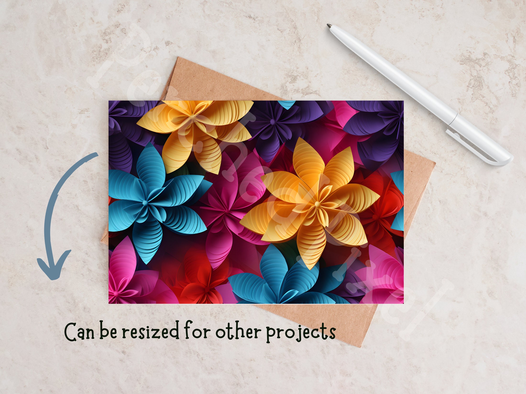 3D Paper Pinwheels 20 Oz Skinny Tumbler Sublimation Wrap Design for ...