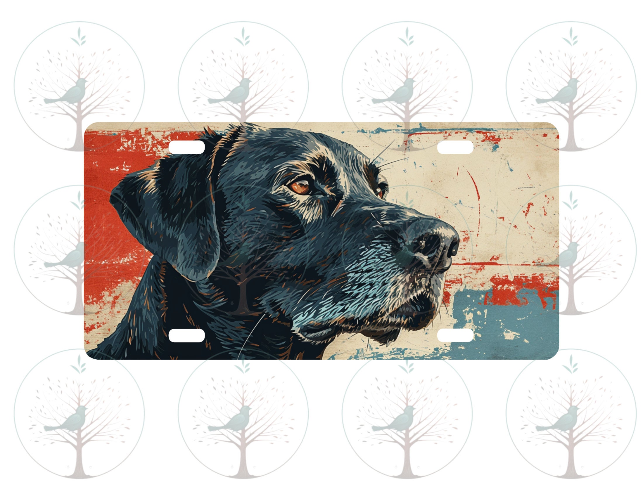 Black Lab License Plate PNG, Pet Lover Gift, Labrador Art, Car ...