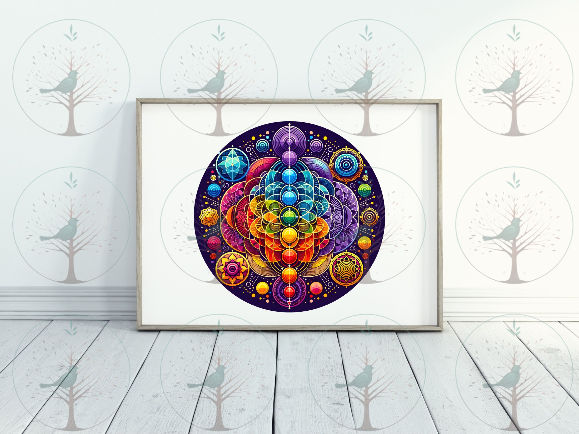 Chakra Round Clipart, Vibrant Colorful, Mindful, Mediation Art, Scared ...