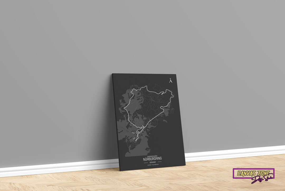 F1 Nürburgring Racing Circuits F1 Track Racing Wall Decor F1 - Etsy ...