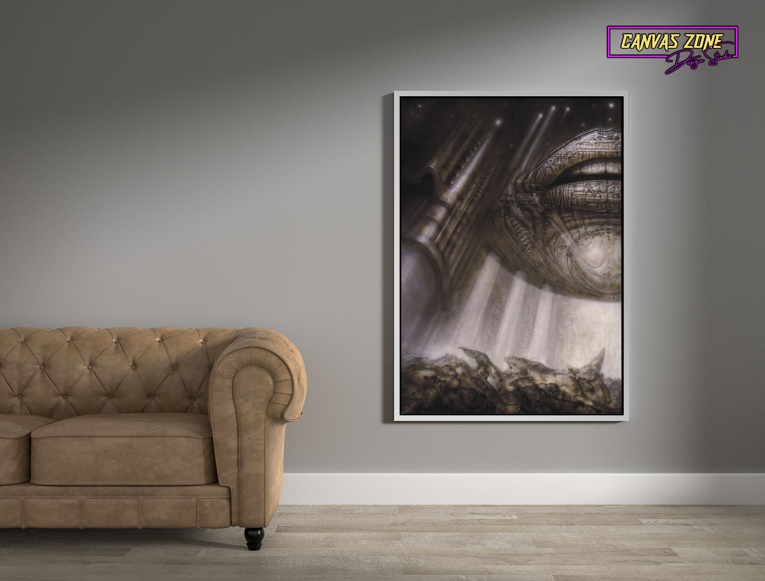Giger Woman Poster Canvas, Painting of Hr Giger Wall Decor, Surreal ...