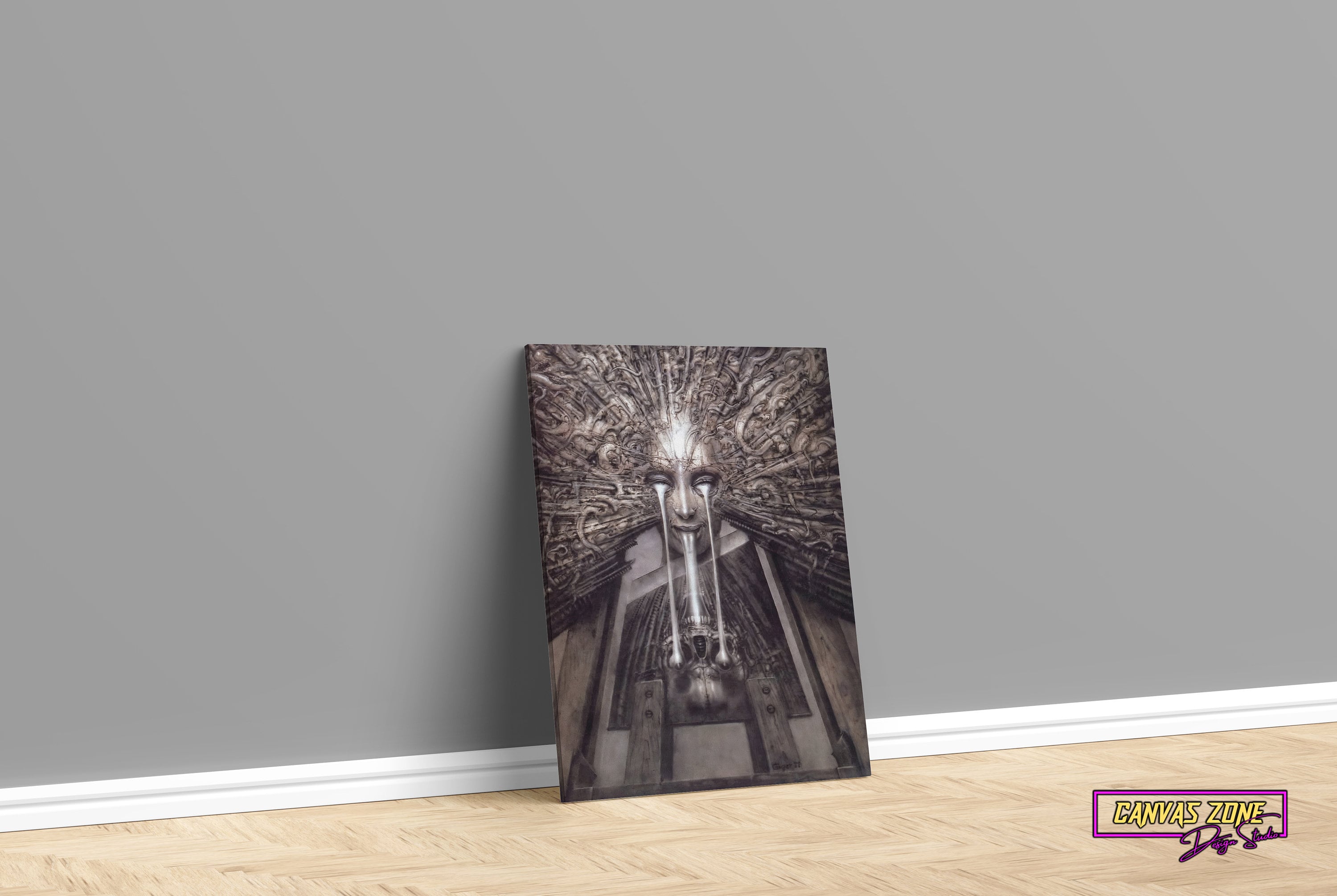 Giger Alien Poster Canvas, Painting of Hr Giger Wall Decor, Surreal ...