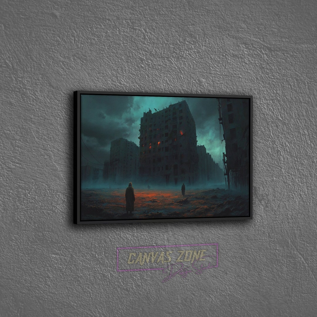 Apocalyptic Art Canvas, Surreal Art Canvas, Dystopian Canvas, Surreal ...
