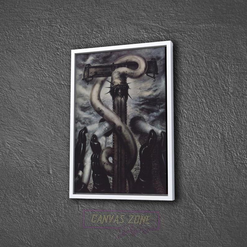 Giger Alien Poster Canvas, Painting of Hr Giger Wall Decor, Surreal ...