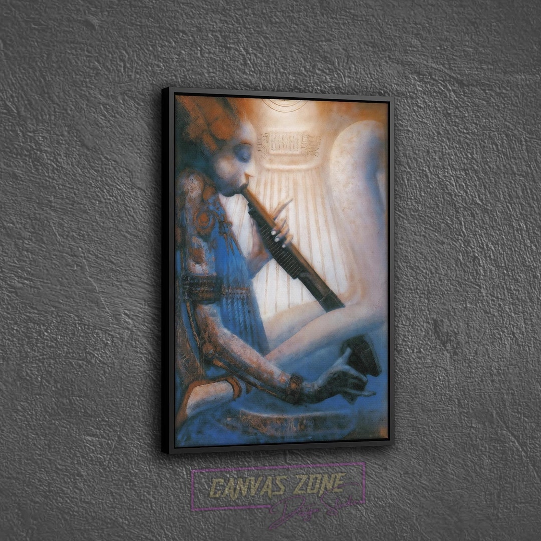 Giger Alien Poster Canvas, Painting of Hr Giger Wall Decor, Surreal ...