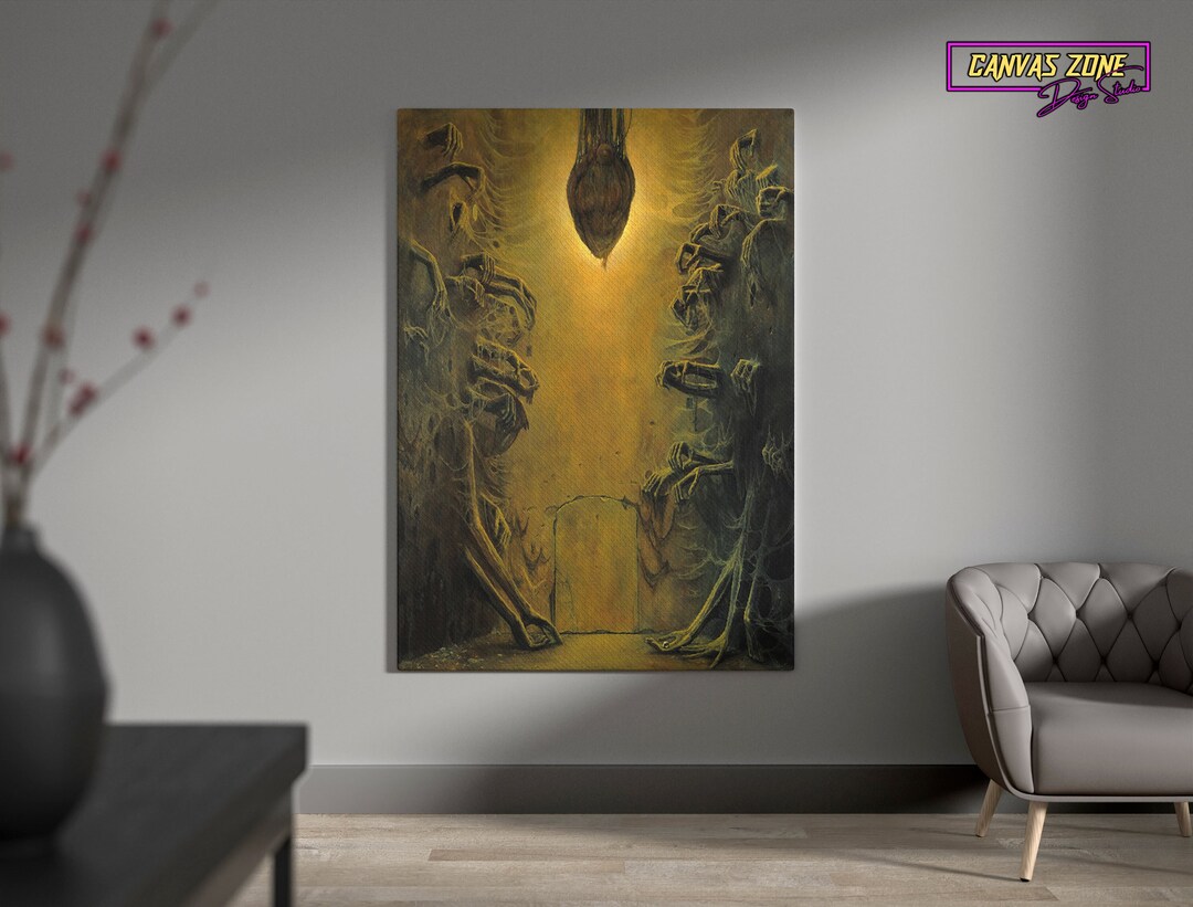 Angels Falling Into Hell Painting Canvas Painting of Zdzislaw - Etsy