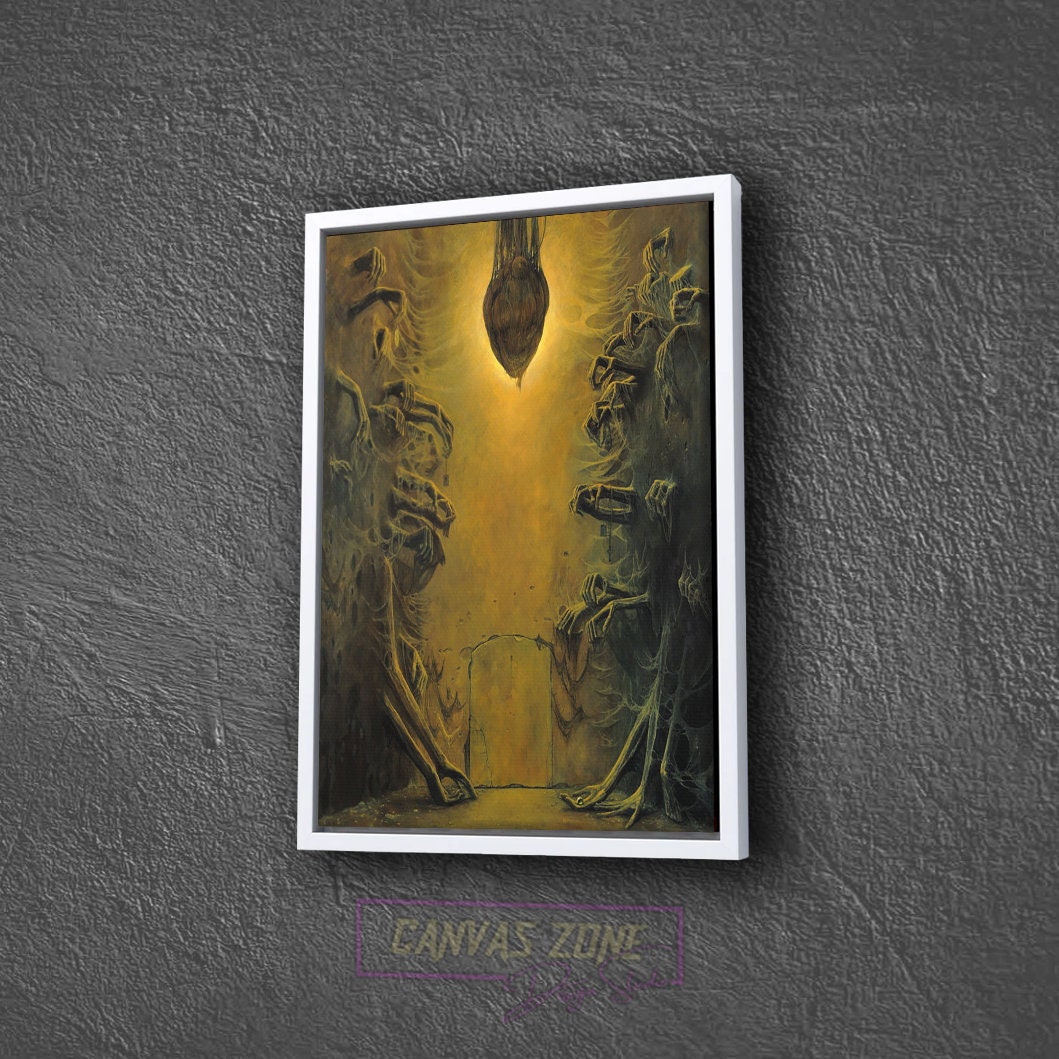 Angels Falling Into Hell Painting Canvas, Painting of Zdzislaw ...