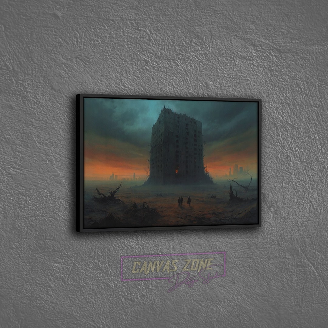Dystopian Canvas, Apocalyptic Art Canvas, Surreal Art Canvas, Surreal ...