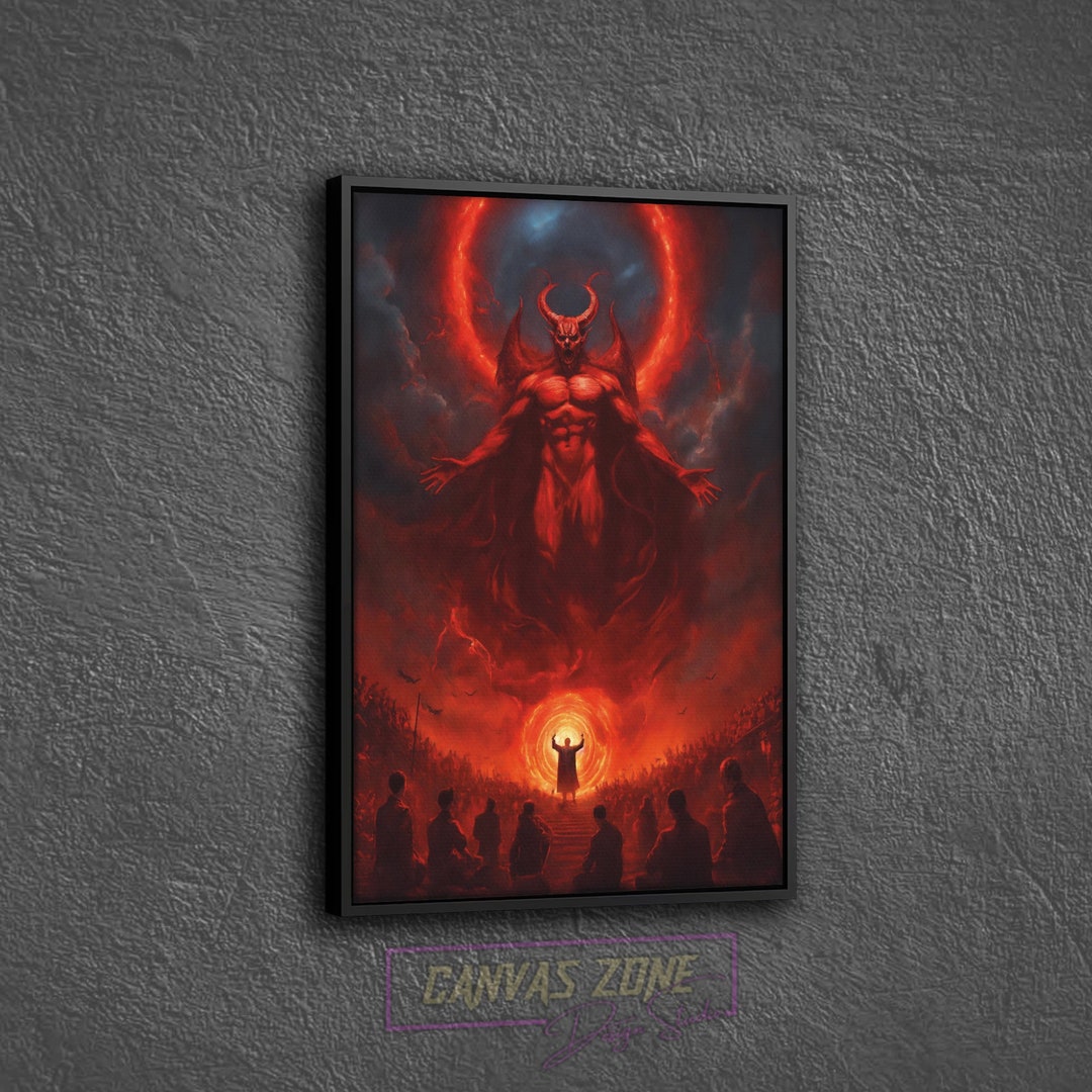 Spirit of Hell Canvas, Demon Canvas, the Devil's Deal Canvas, Evil ...