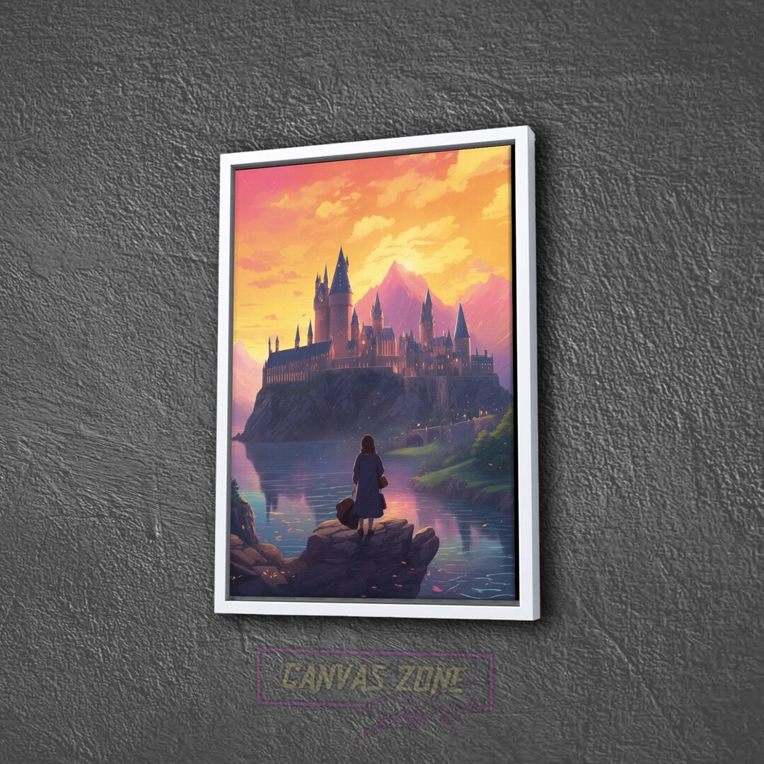 Magician Girl Landscape Canvas, Magical School Canvas, Movie Series ...