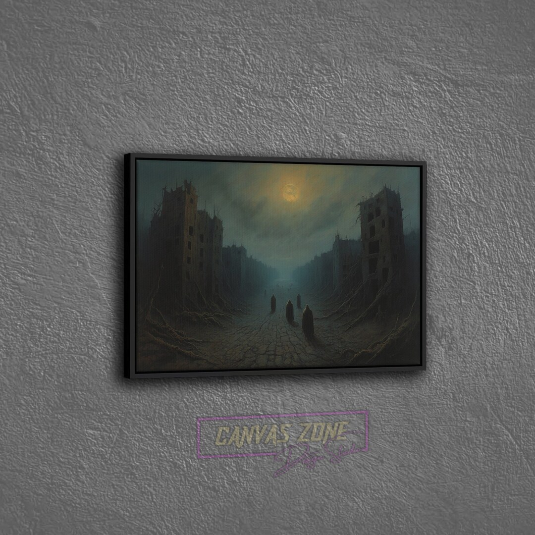 Surreal Art Canvas, Dystopian Canvas, Apocalyptic Art Canvas, Surreal ...